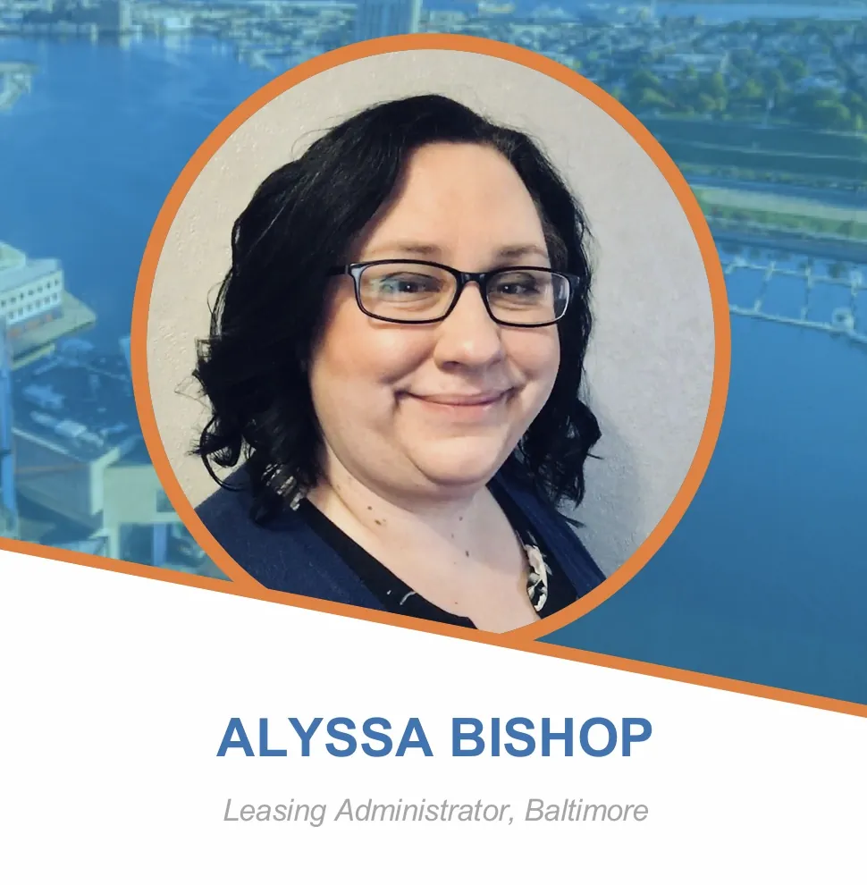Alyssa Adams, Lease Administrator at BMG Baltimore